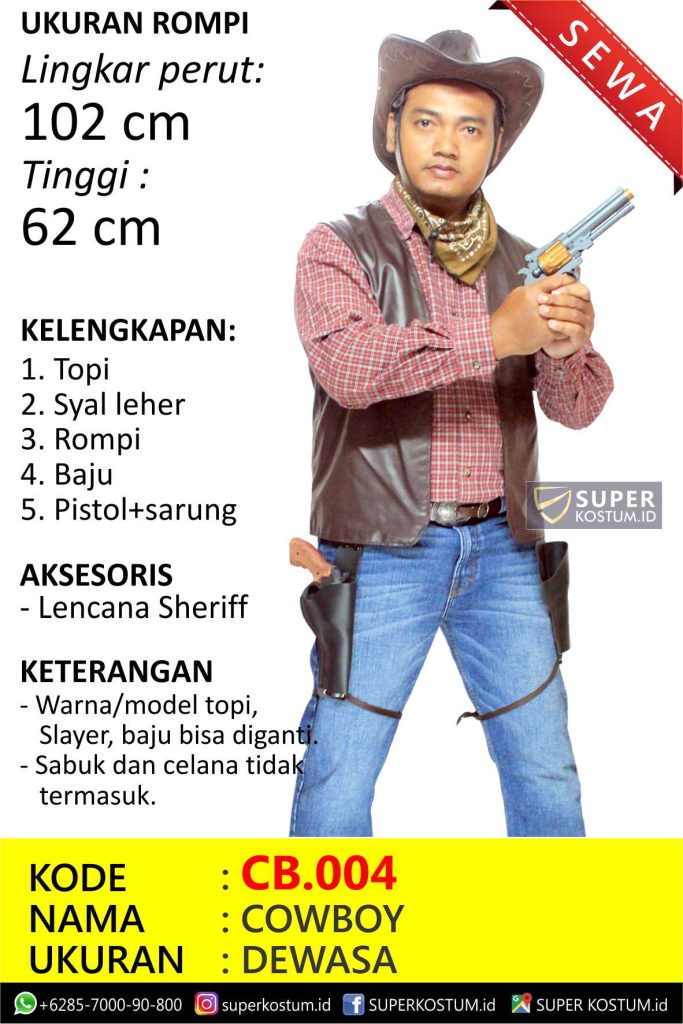 - COWBOY / KOBOI - SUPER KOSTUM